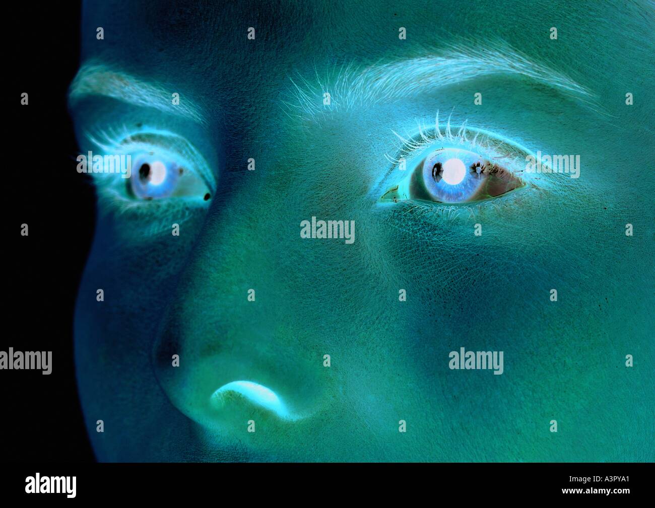 Face Close ups Stock Photo - Alamy