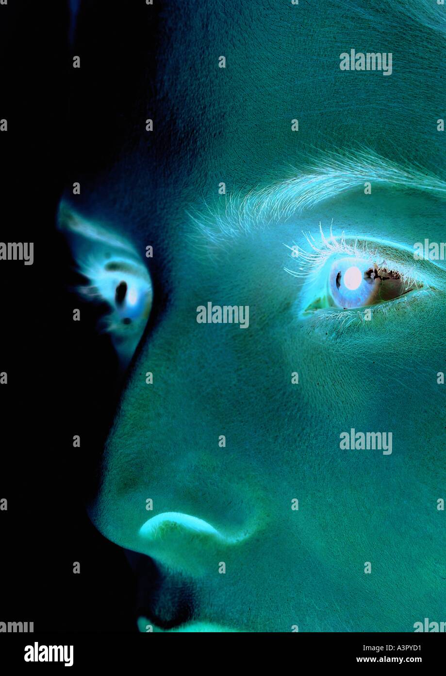 Face Close ups Stock Photo - Alamy