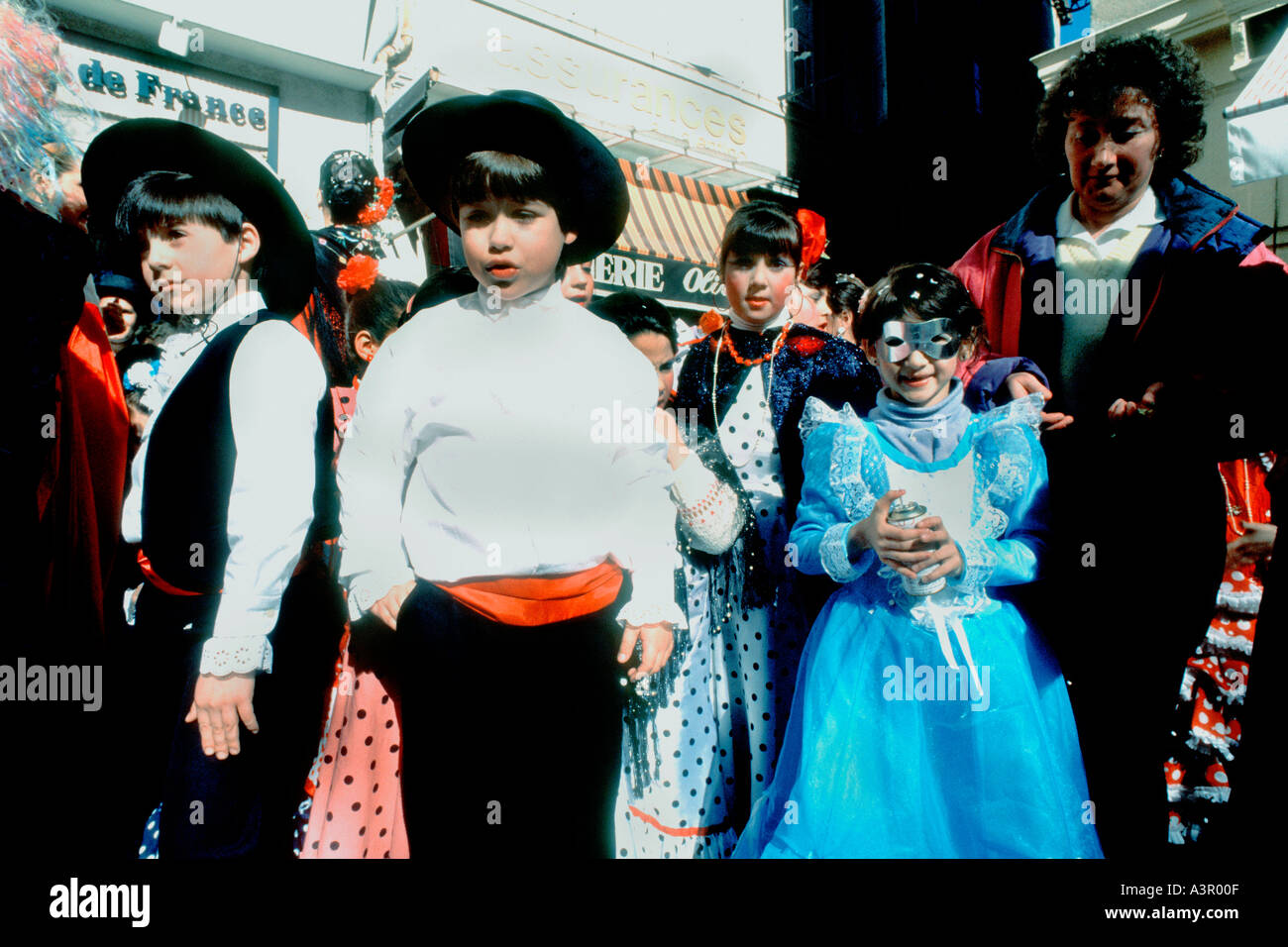 Children in native Dress GRASSE FRANCE, Local CARNAVAL IN STREETS OF ...