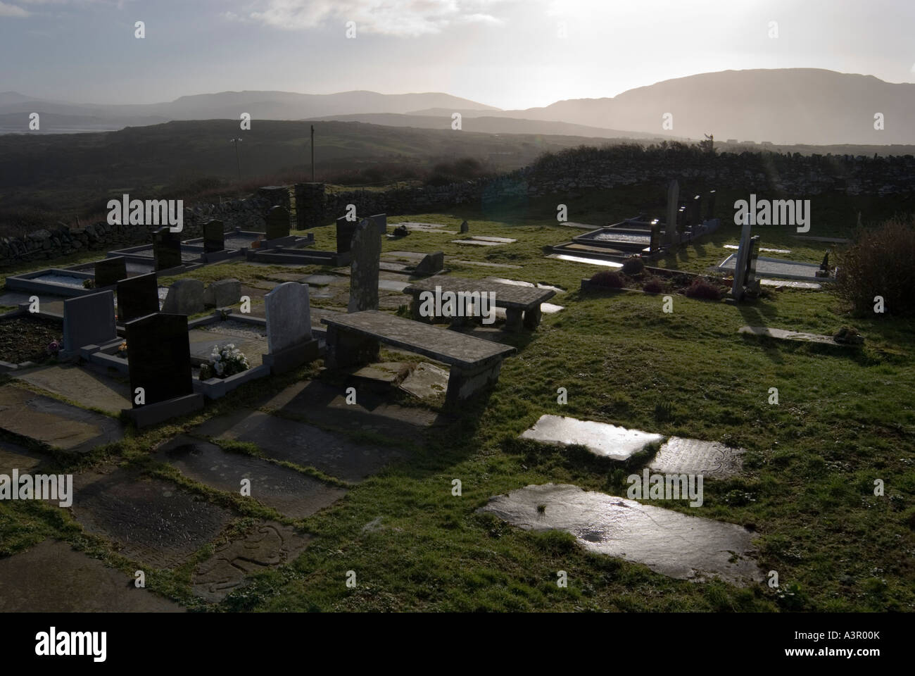 February 2007 Kilcashel cemetery Ardara County Donegal Ireland View ...