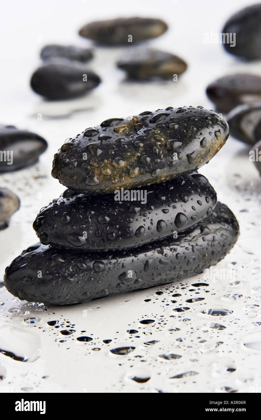 Lastone therapy stones Stock Photo - Alamy