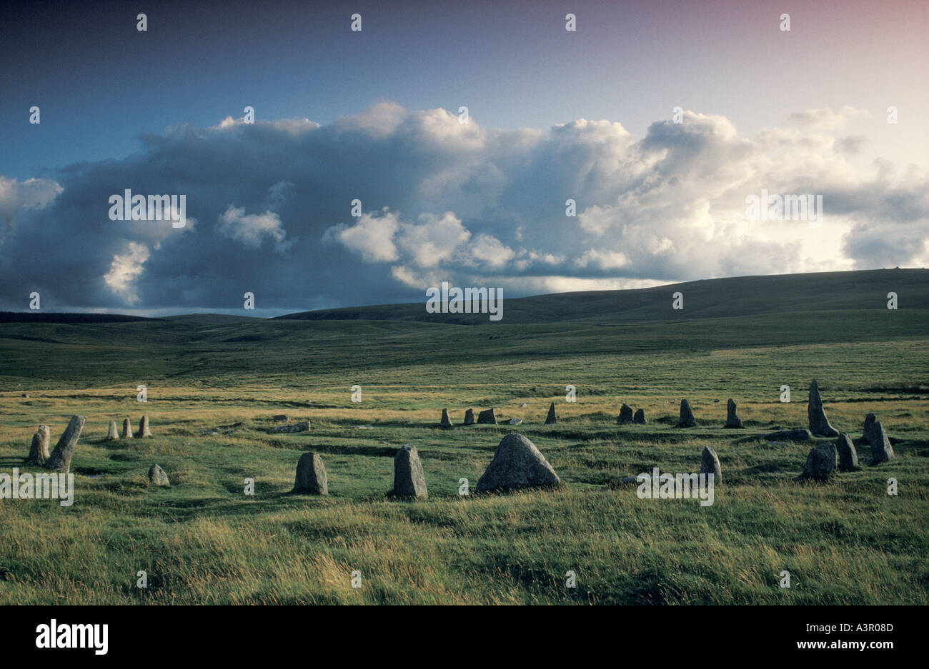 Scorhill Stone Circle, Dartmoor. Nr Chagford, Devon, England UK HOMER ...
