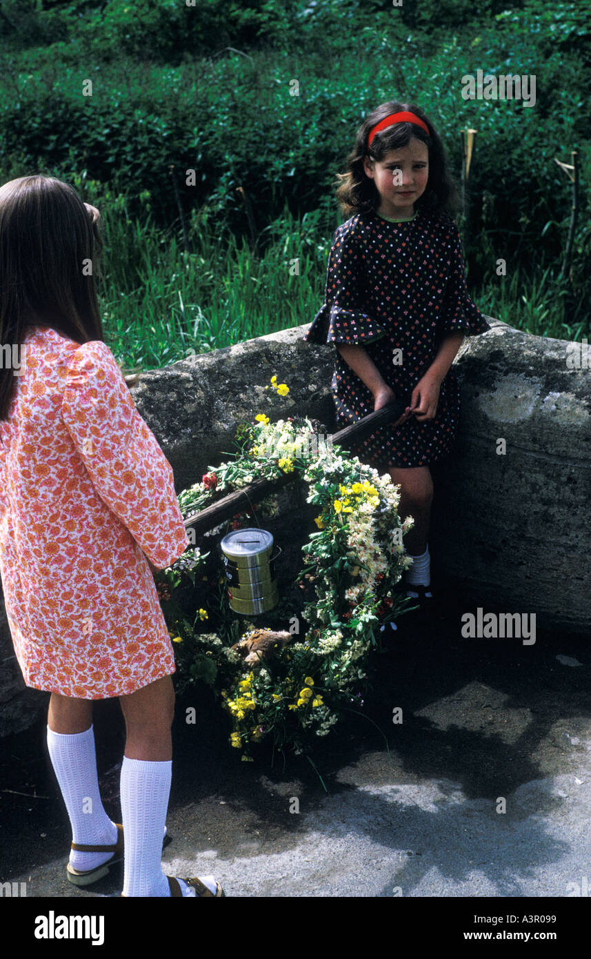 May Garland of flowers carried around in Bampton Oxfordshire on Mayday ...