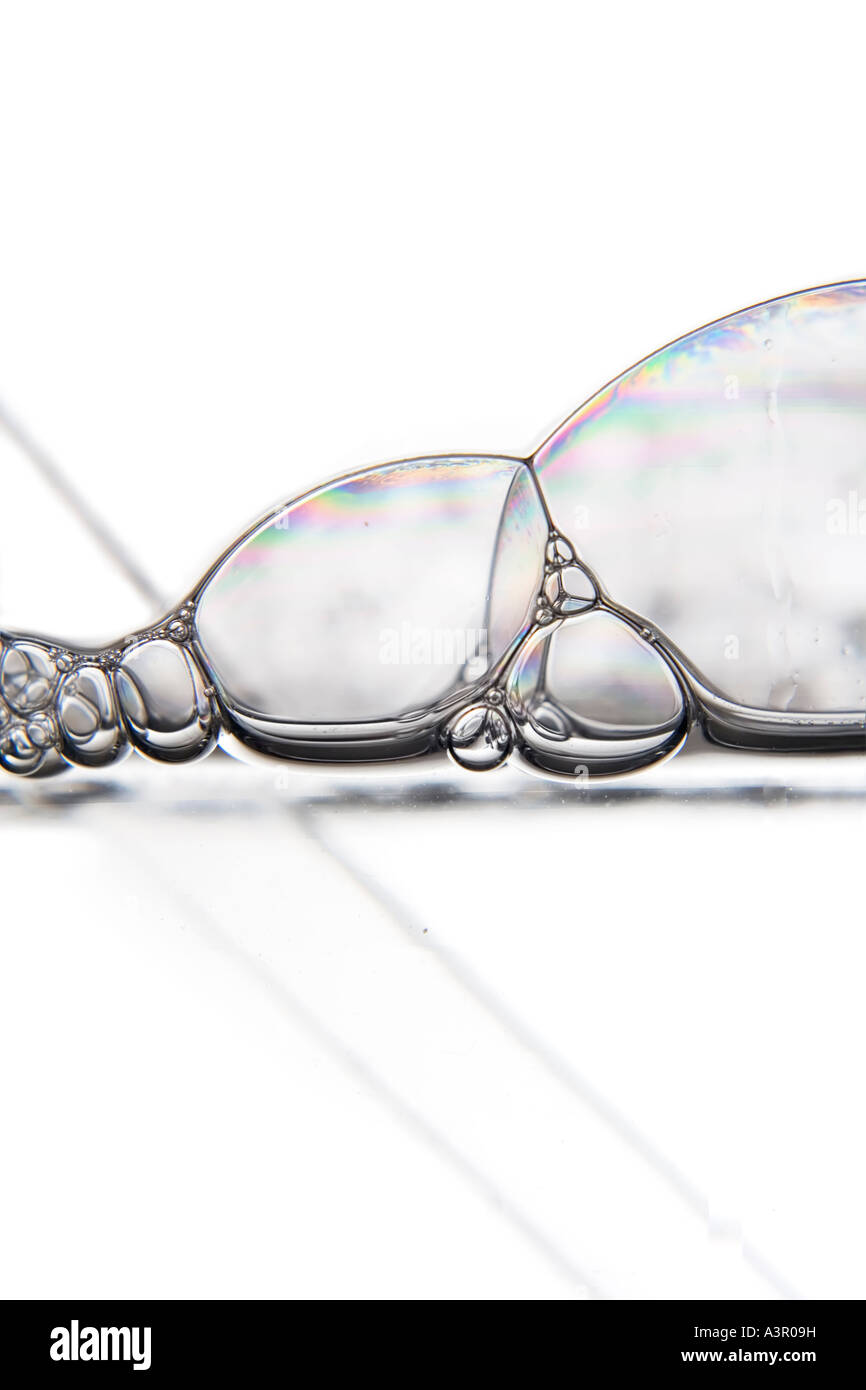 Glass edge with bubbles Stock Photo - Alamy
