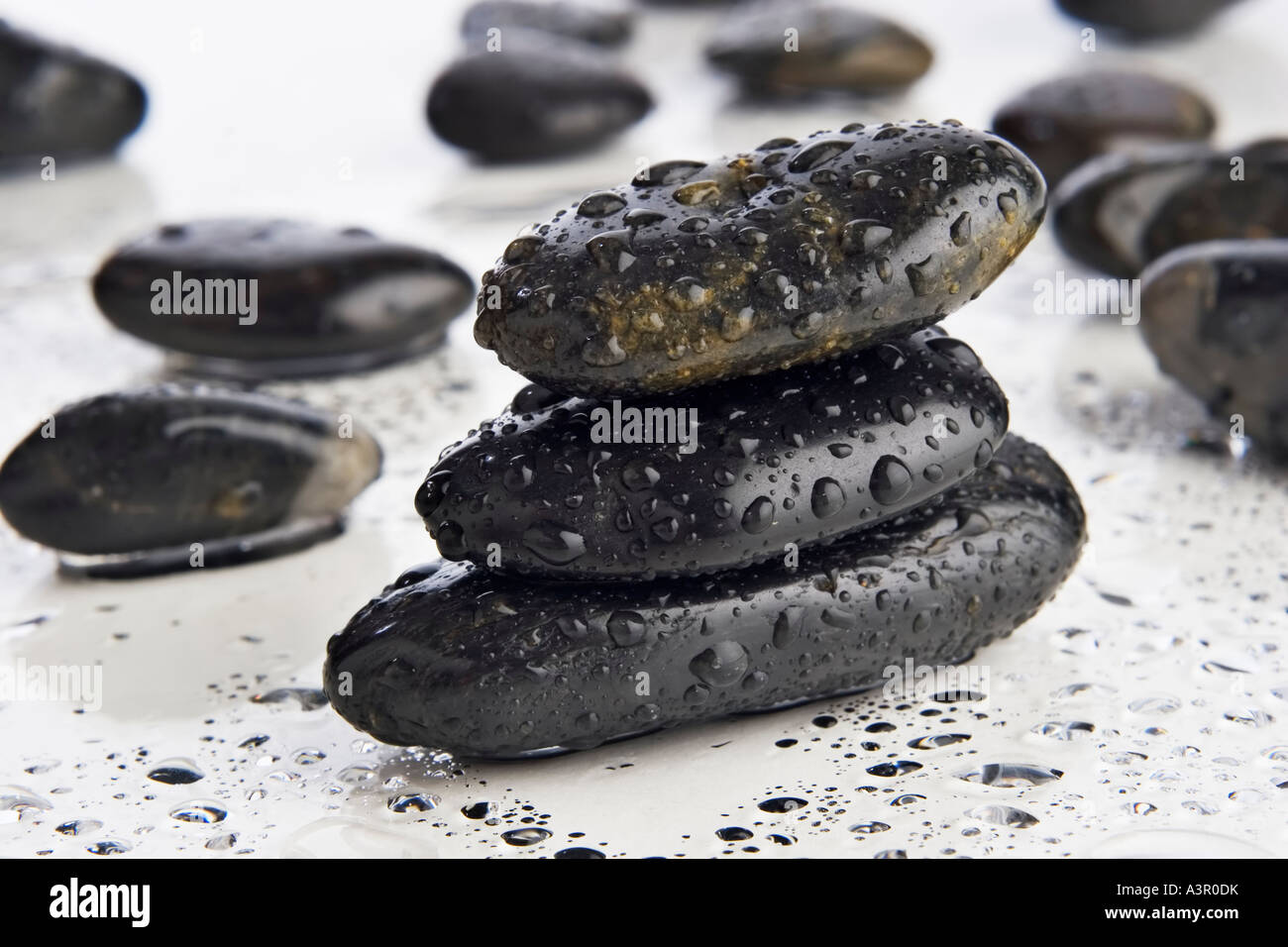 Lastone therapy stones Stock Photo - Alamy