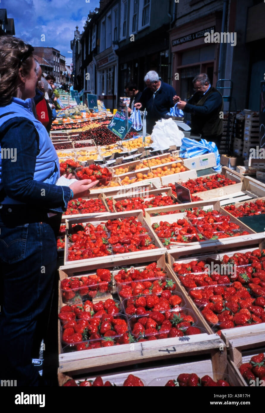 French Fruit and Vegatable Market Stall France Stock Photo - Alamy