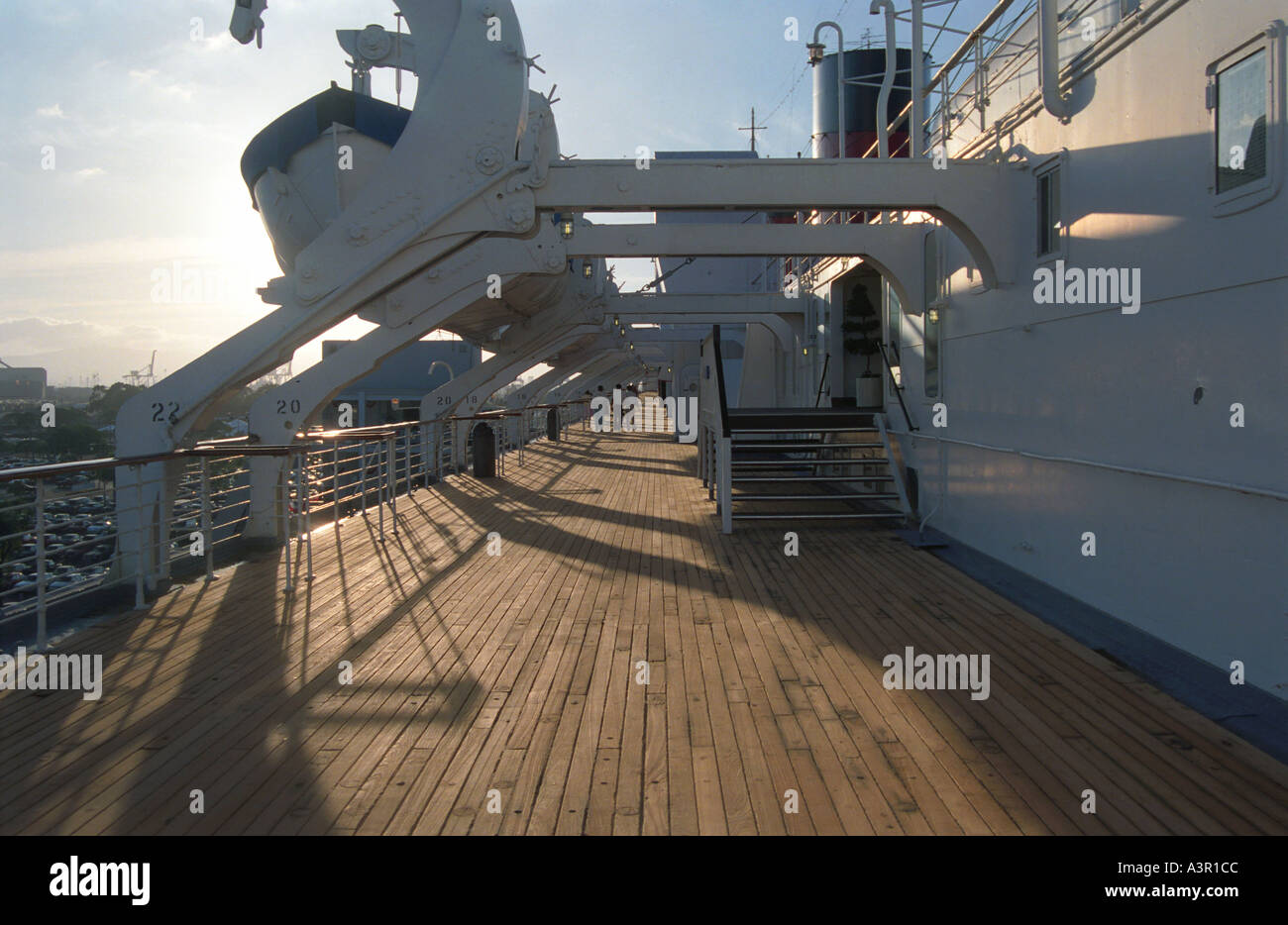 cruise ship deck and promenade Stock Photo - Alamy