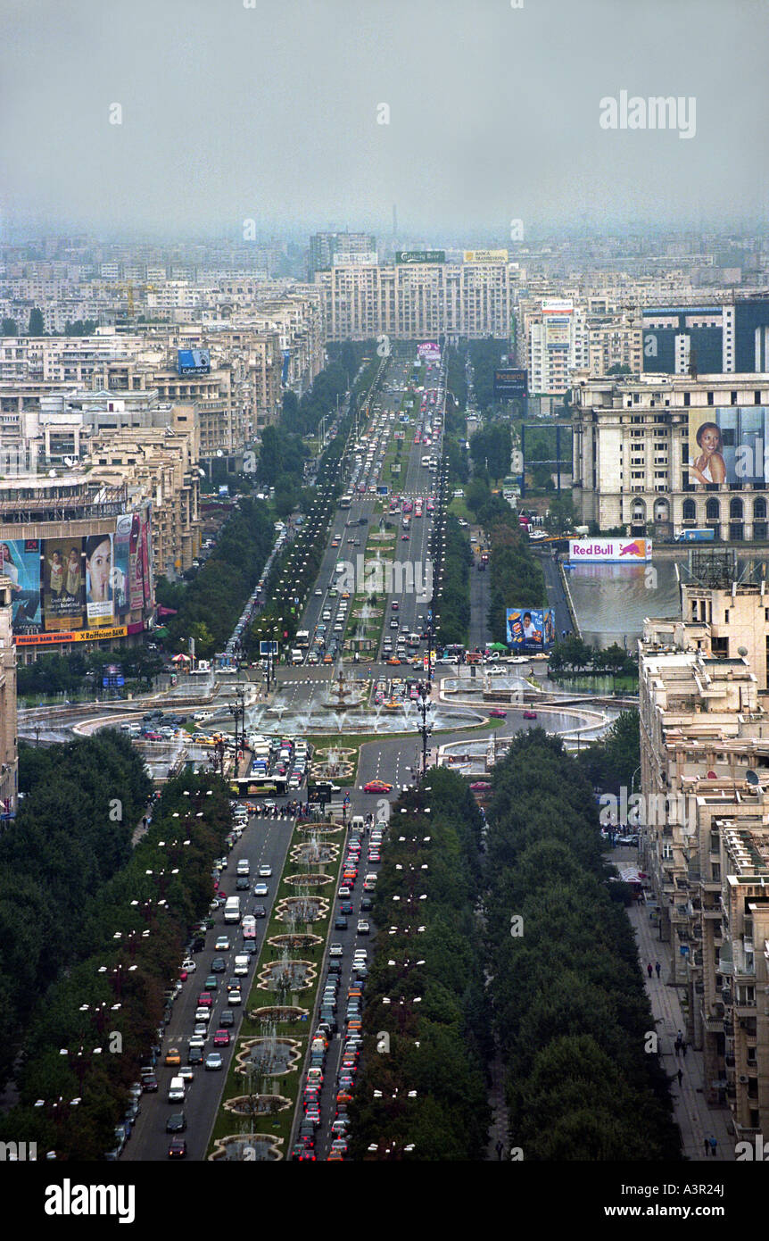 Aerial view of the Unity Square in Bucharest, Romania Stock Photo - Alamy