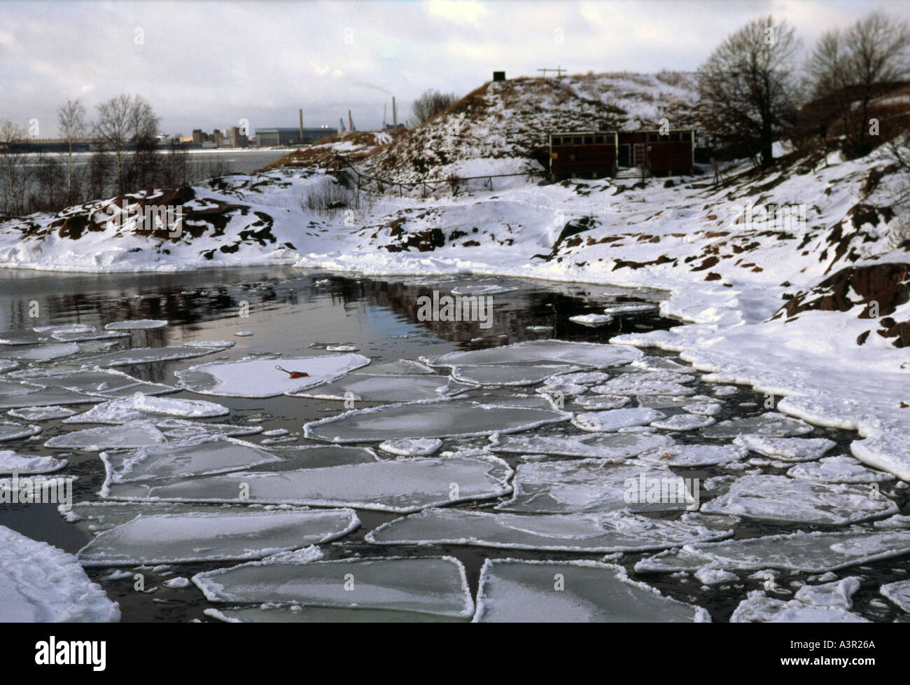 Frozen lake Helsinki Finland Stock Photo - Alamy
