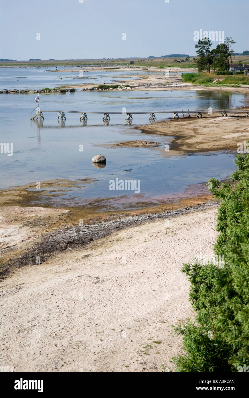 Bathing bridge on Öland, Sweden. Baltic sea Stock Photo - Alamy