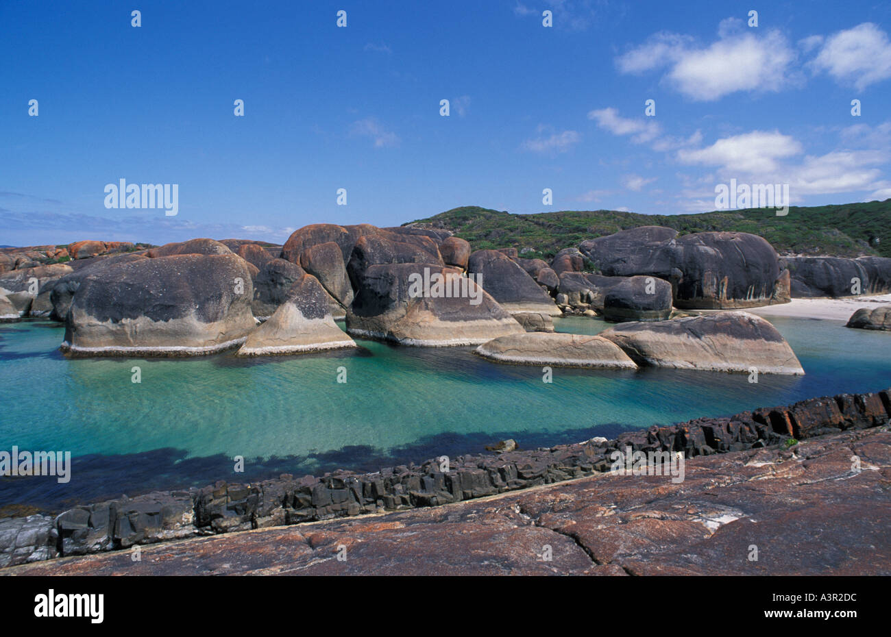 The green pool and elephant rocks Denmark south west Australia Stock ...