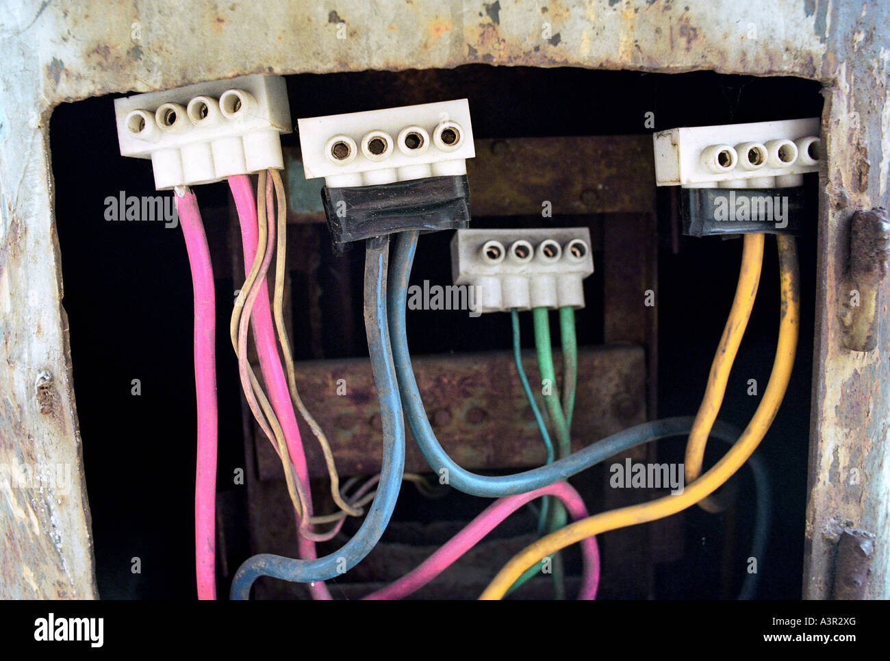 Inside of a street lamp Stock Photo - Alamy