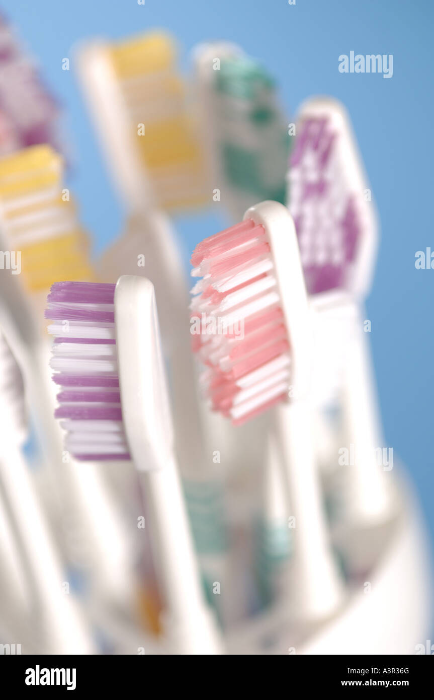 Variety of colourful toothbrush Stock Photo - Alamy
