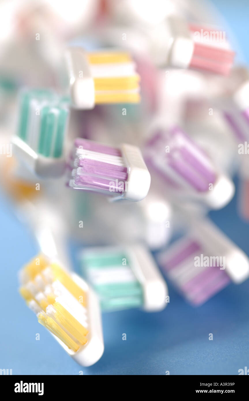 variety of colourful toothbrush Stock Photo - Alamy