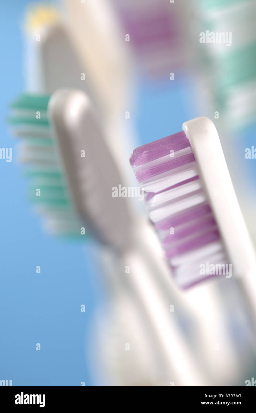 variety of colourful toothbrush Stock Photo - Alamy