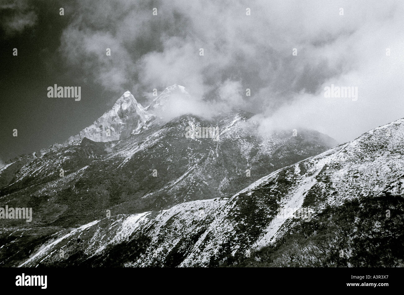World Himalayas Travel. Beautiful landscape high in the Himalayan ...