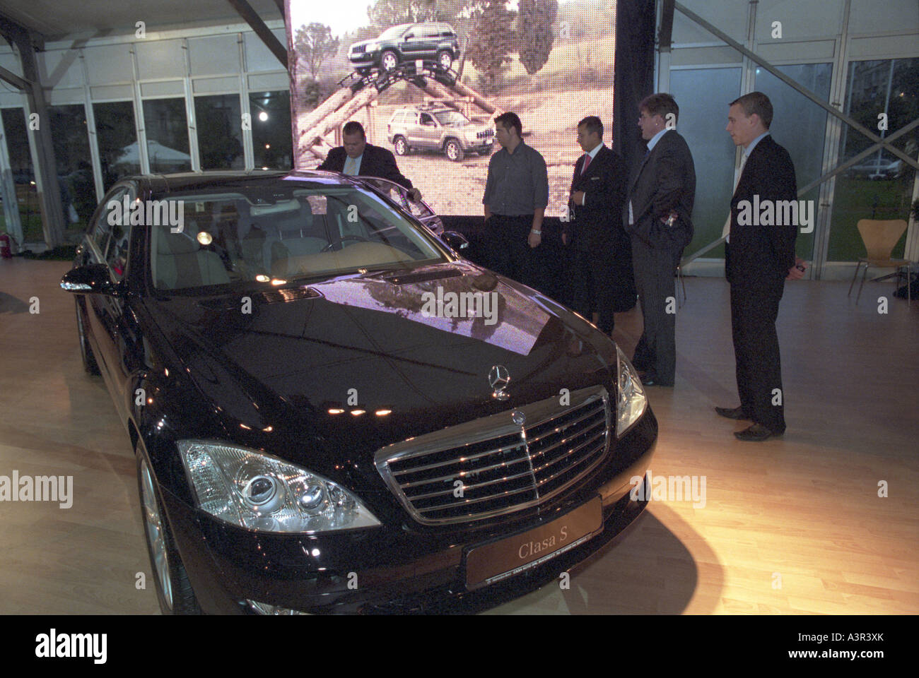 Mercedes S Class at a car showroom in Bucharest, Romania Stock Photo ...