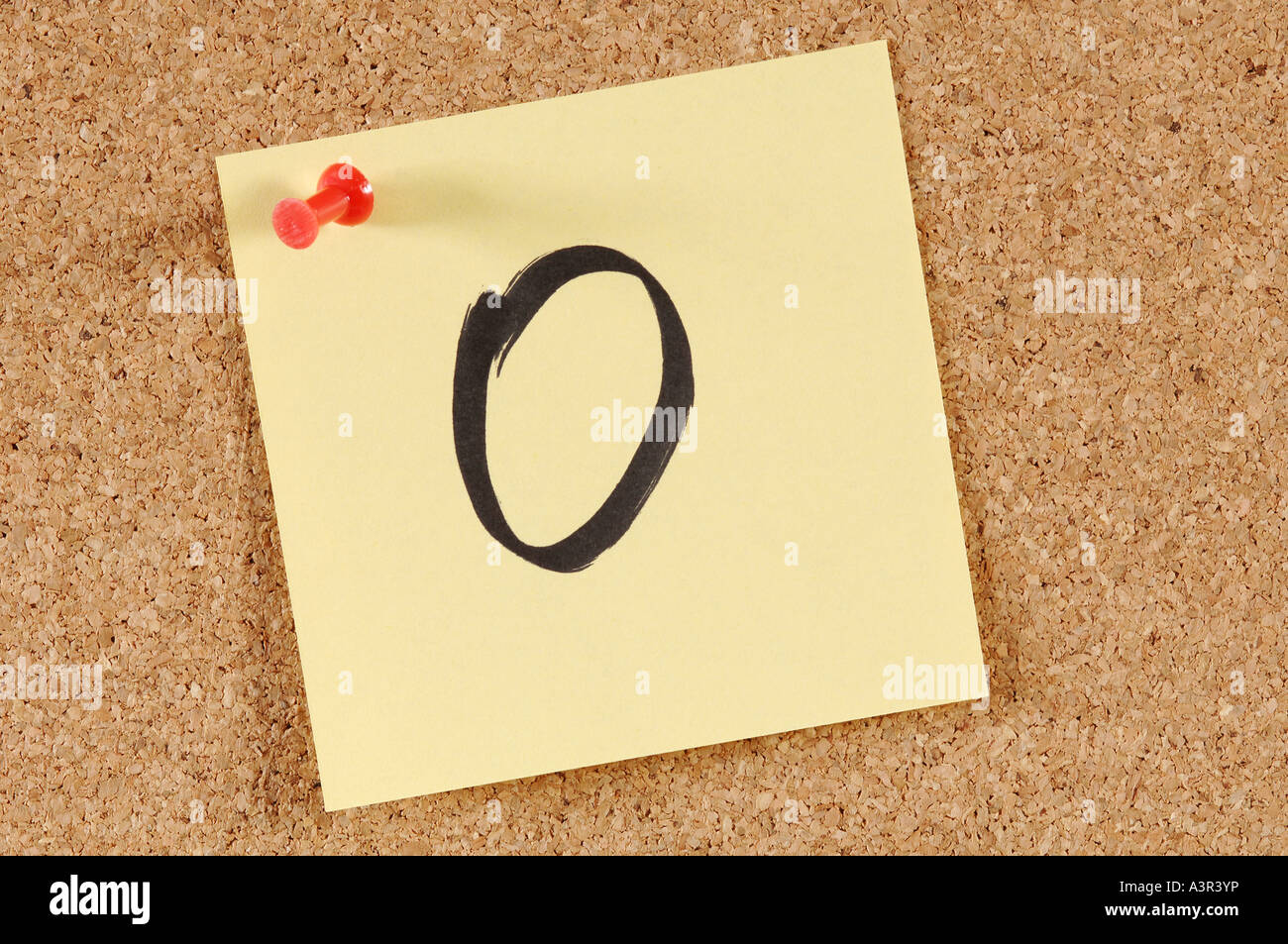 Message cork board with alphabet letters Stock Photo - Alamy