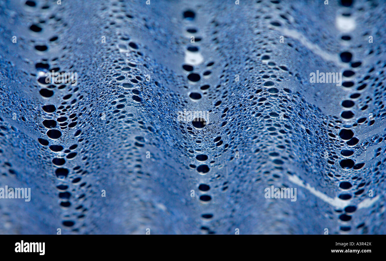 Condensation on a corrugated plastic roof sheet Stock Photo - Alamy