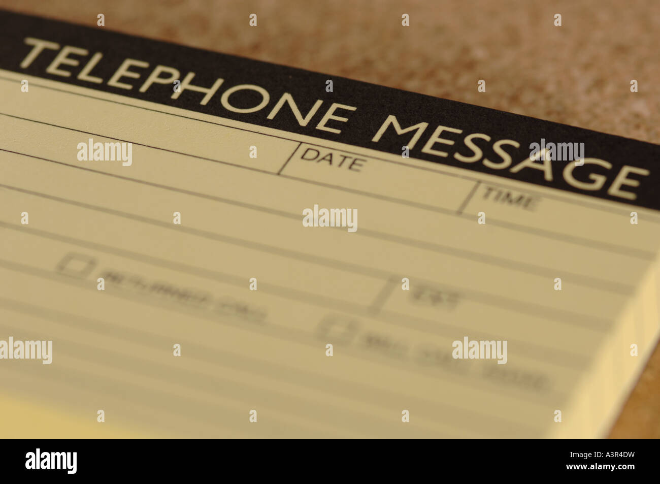 telephone office message please call Stock Photo - Alamy
