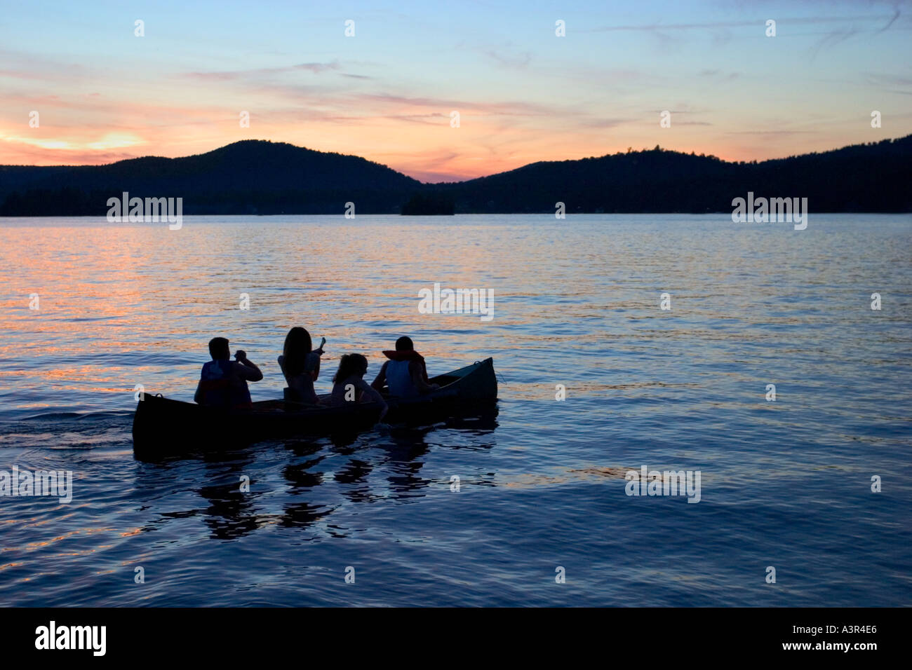 Lake placid lake new york sunset hi-res stock photography and images ...