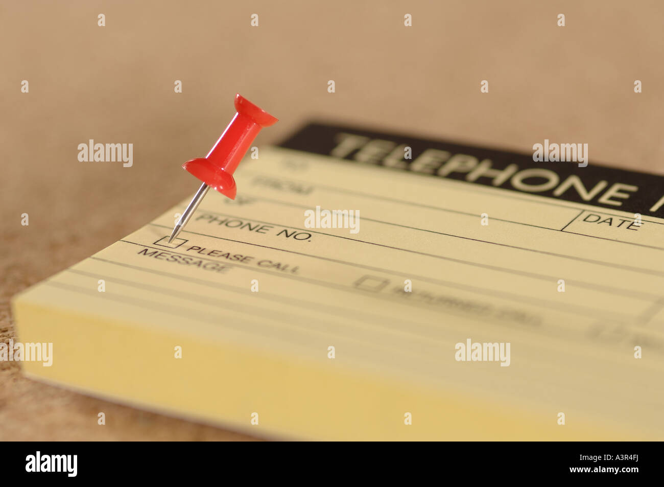 telephone office message please call Stock Photo - Alamy