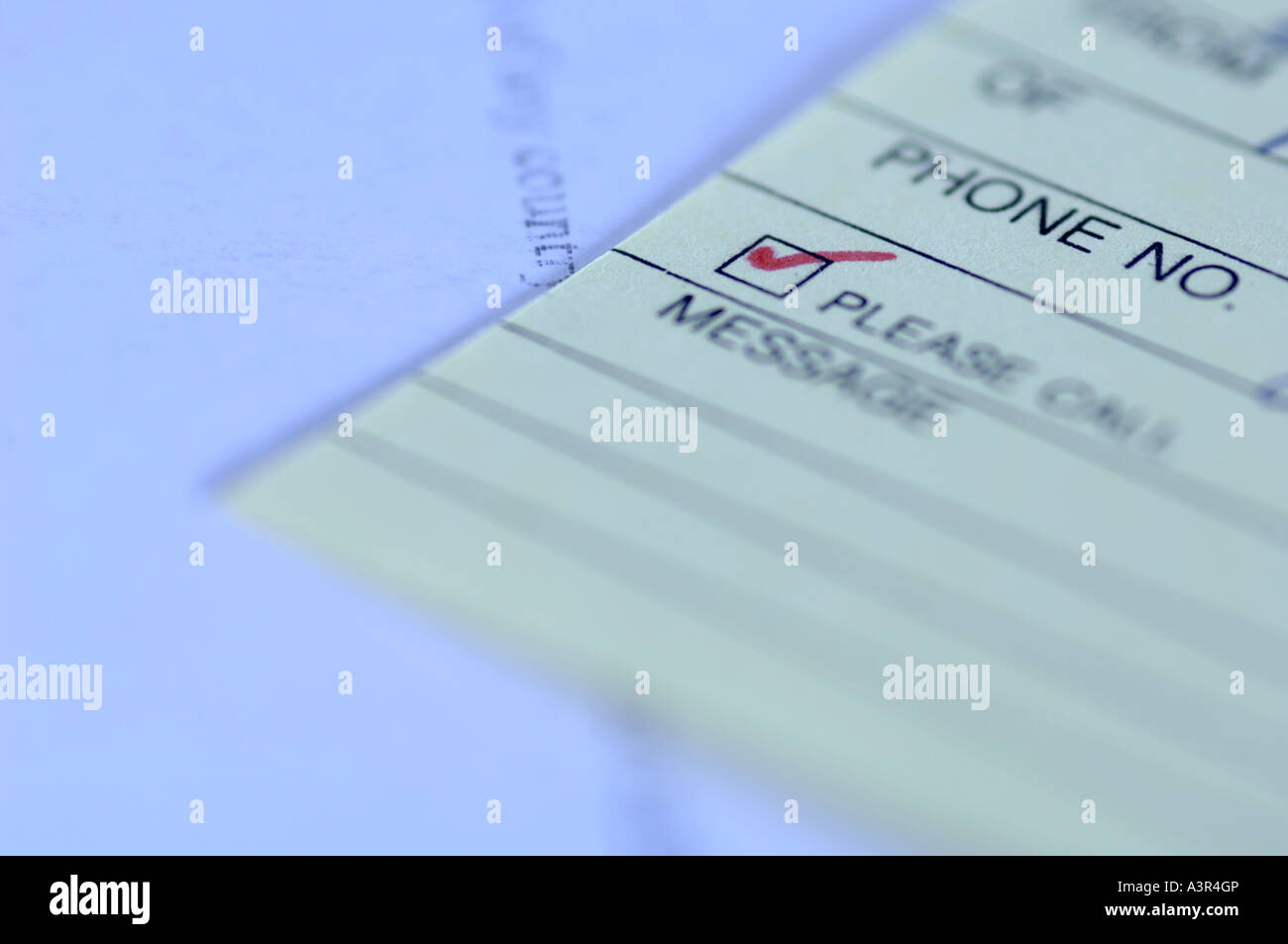 telephone office message please call Stock Photo - Alamy