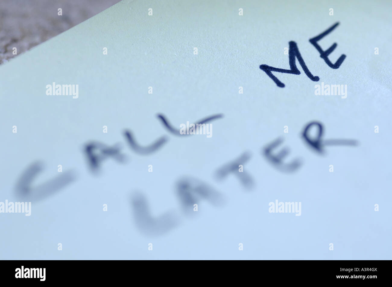 call me later message Stock Photo - Alamy