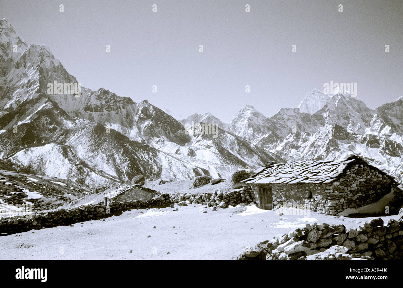 World Himalaya Travel. Beautiful landscape high in the Himalayan ...
