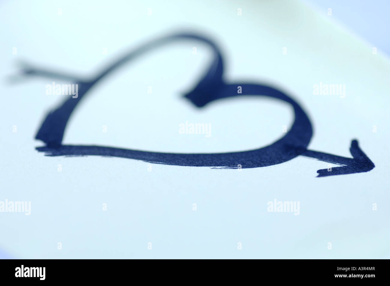 heart drawing, love message Stock Photo - Alamy