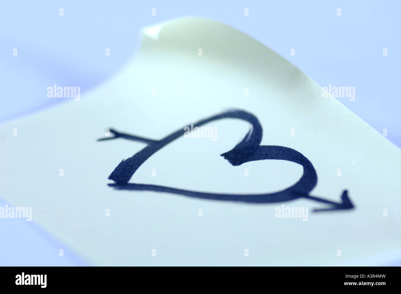 heart drawing, love message Stock Photo - Alamy