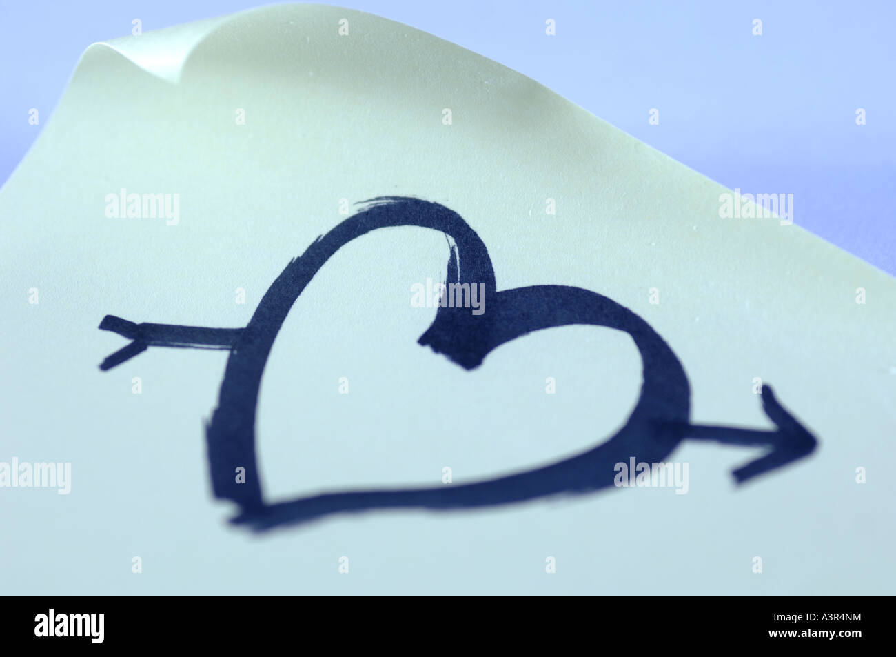 heart drawing, love message Stock Photo - Alamy