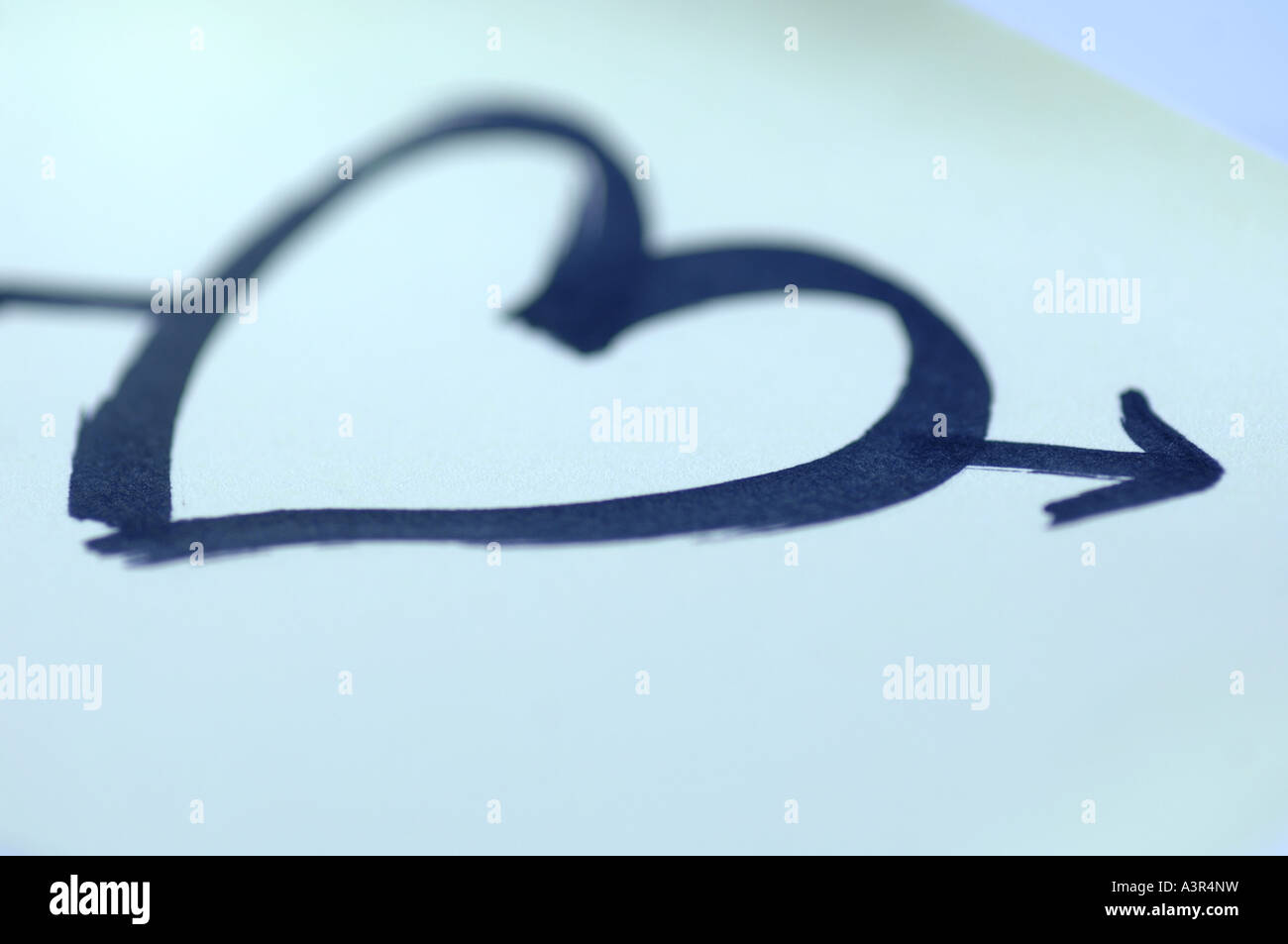 heart drawing, love message Stock Photo - Alamy