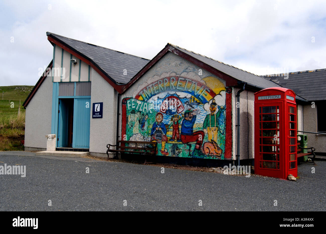 interpretive centre fetlar shetland isles scotland june Stock Photo - Alamy