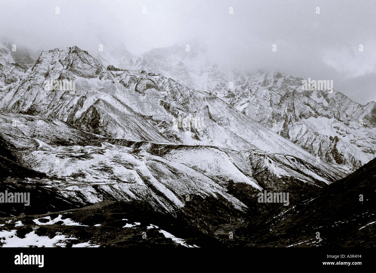 World Himalaya Travel. Beautiful landscape high in the Himalayan ...