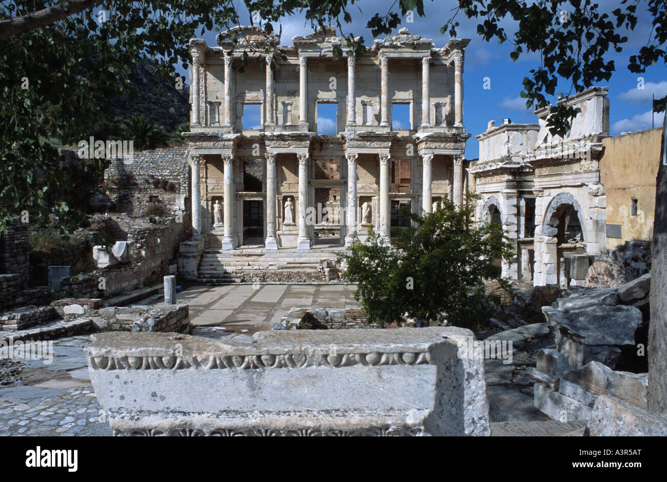 The Celsian library at Ephesus the best preserved ancient Roman library ...