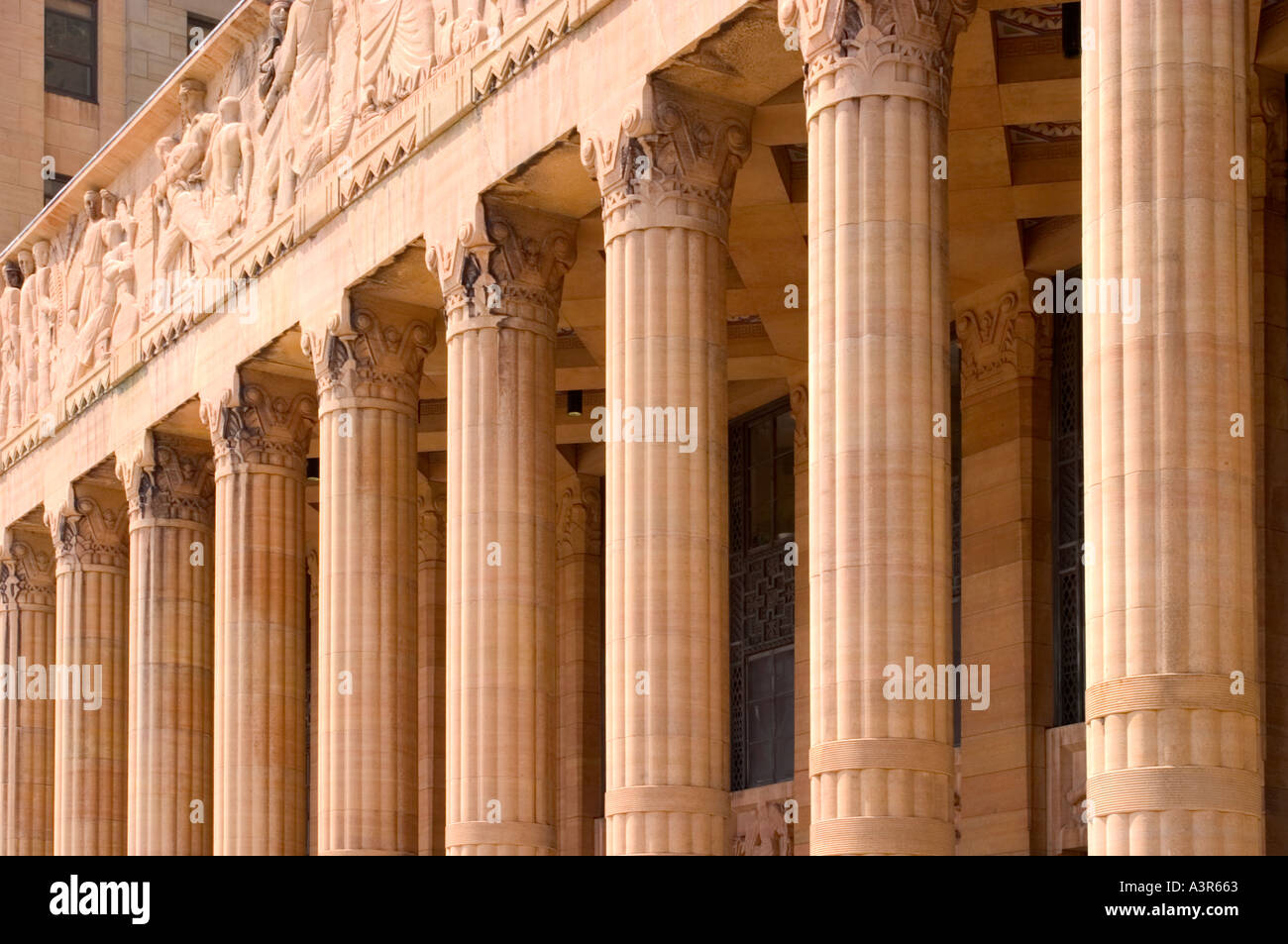 Columns on City Hall Buffalo New York USA Stock Photo - Alamy