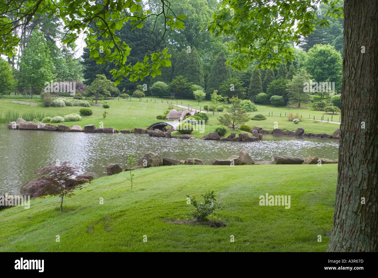 Japanese Garden The Dawes Arboretum Newark Ohio Stock Photo - Alamy