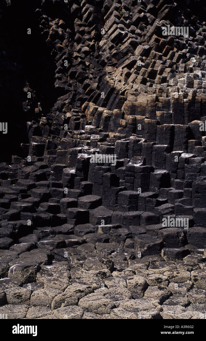 Basalt columns on the Scottish island of Staffa Stock Photo - Alamy