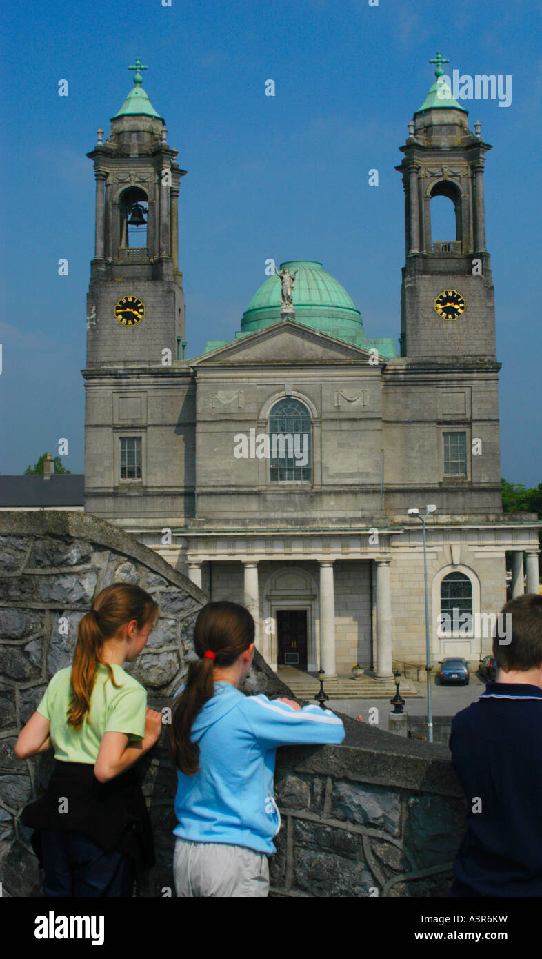 Athlone Ireland Cathedral taken from Athlone Castle Stock Photo - Alamy