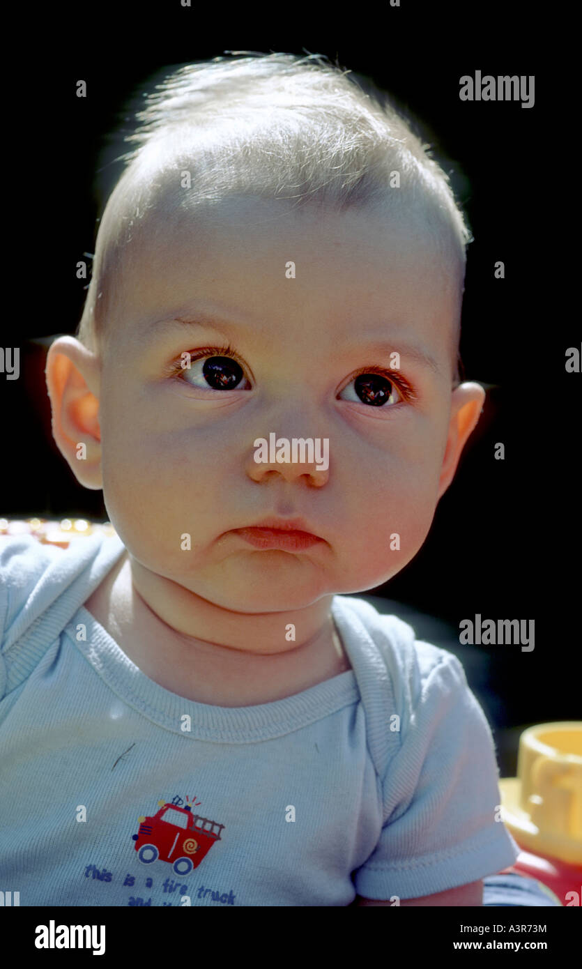 Baby boy standing in activity centre CENTER Stock Photo - Alamy