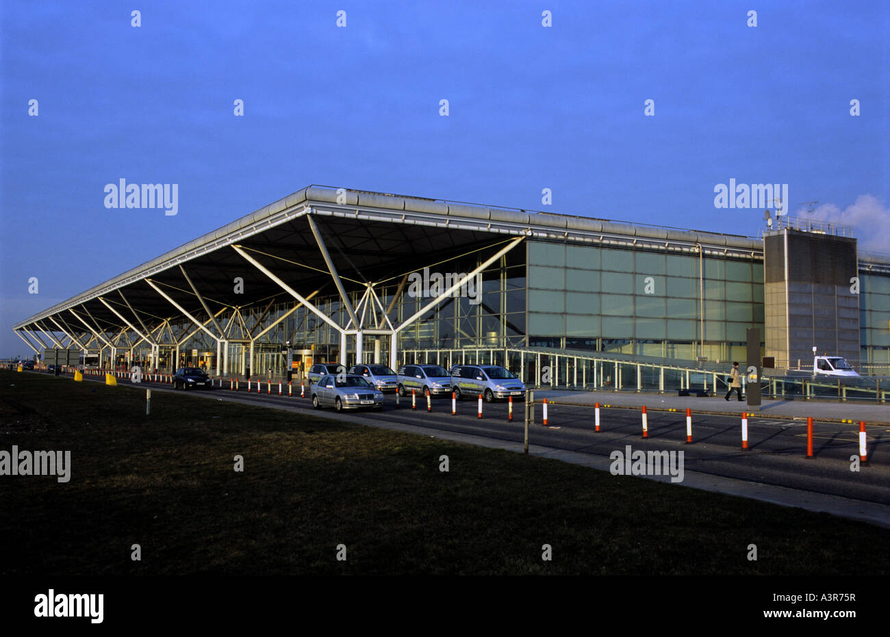 London Stansted Airport passenger terminal building, Essex, UK Stock ...
