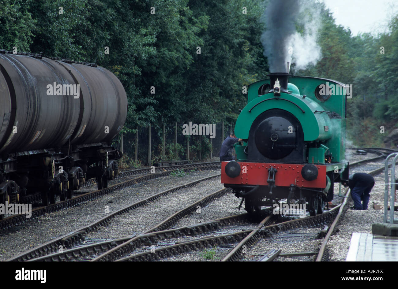 Old steam train Ribble valley steam railway museum UK gb Stock Photo ...