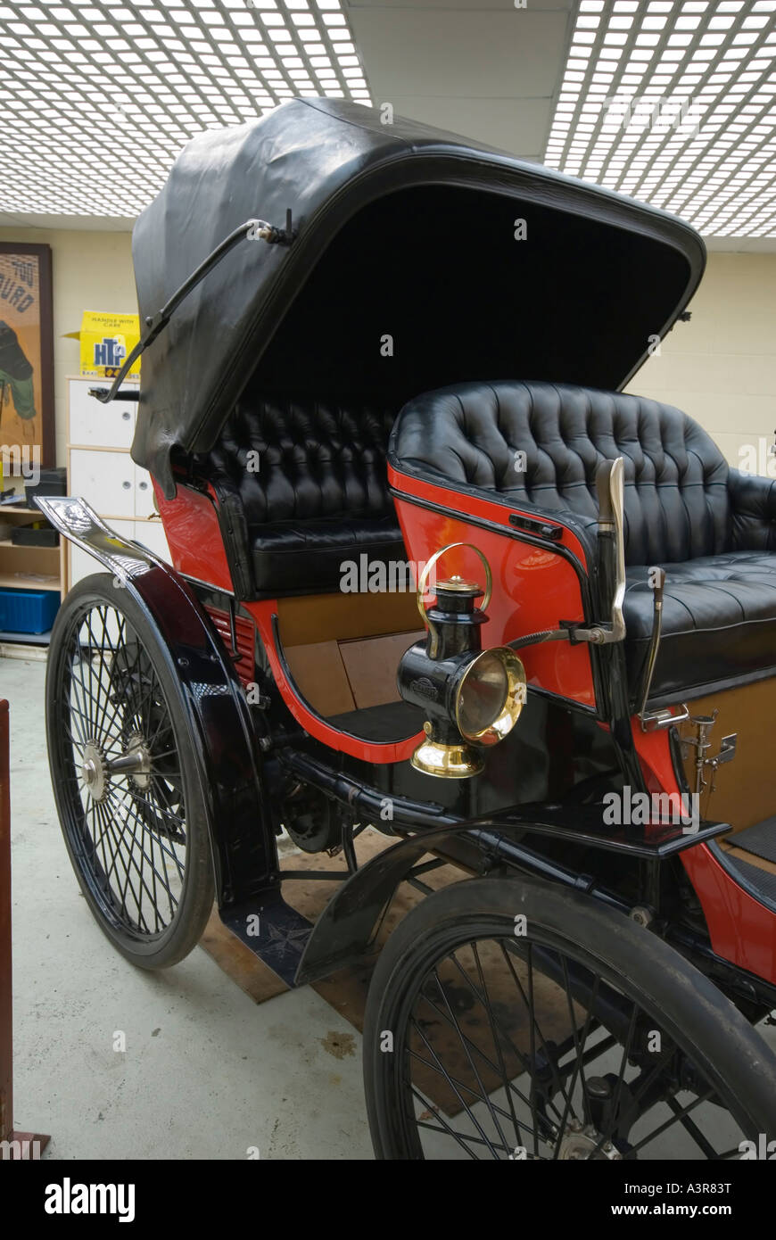 hooded red carriage Stock Photo - Alamy