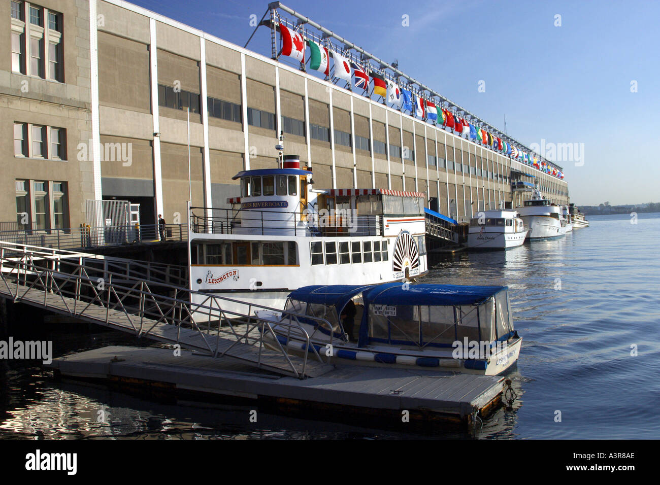 Boston waterfront and World Trade Center Massachusetts Stock Photo - Alamy