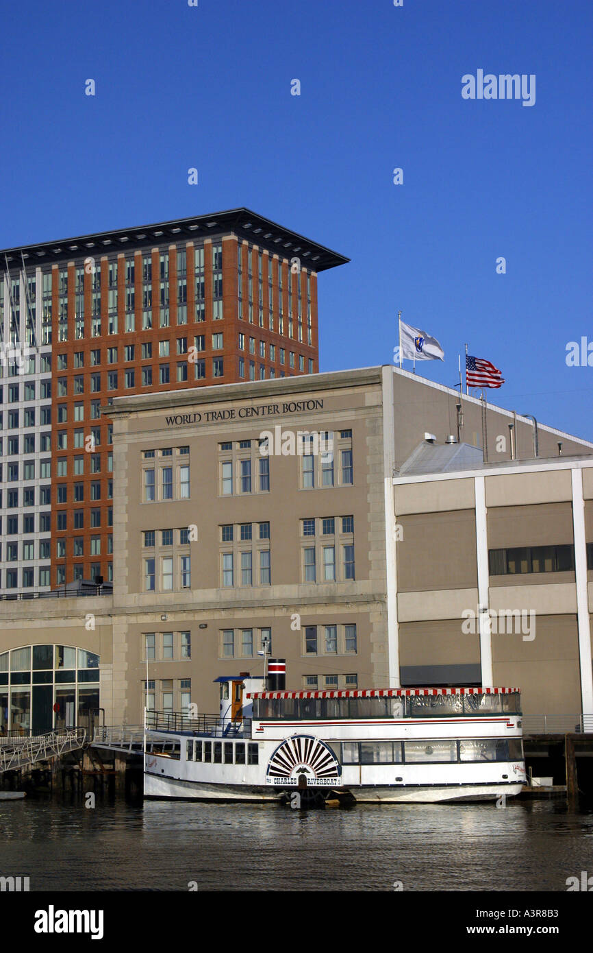 Boston waterfront and World Trade Center Massachusetts Stock Photo - Alamy