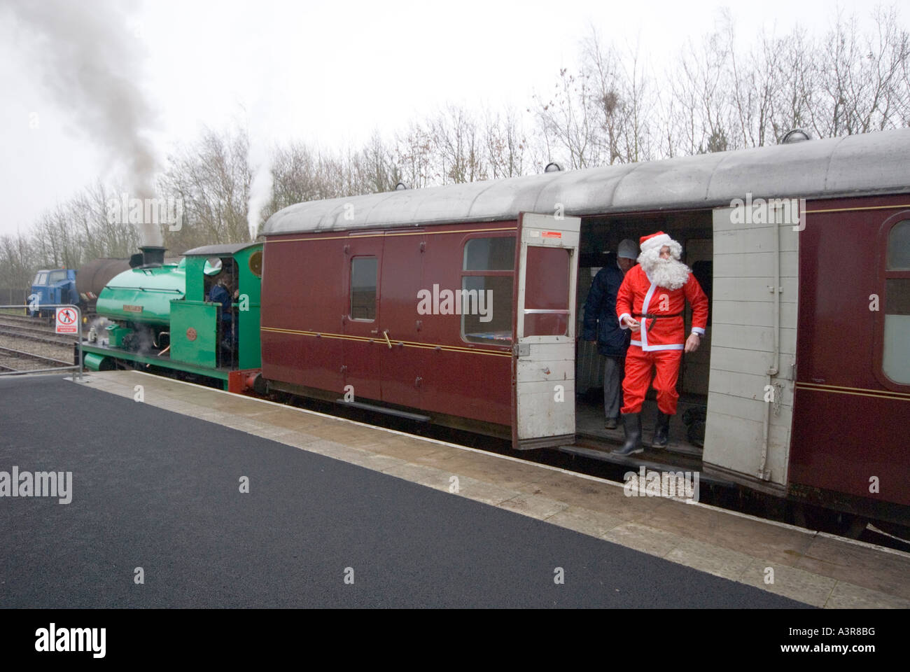 Father Christmas Railway station Old steam train Ribble valley Steam ...