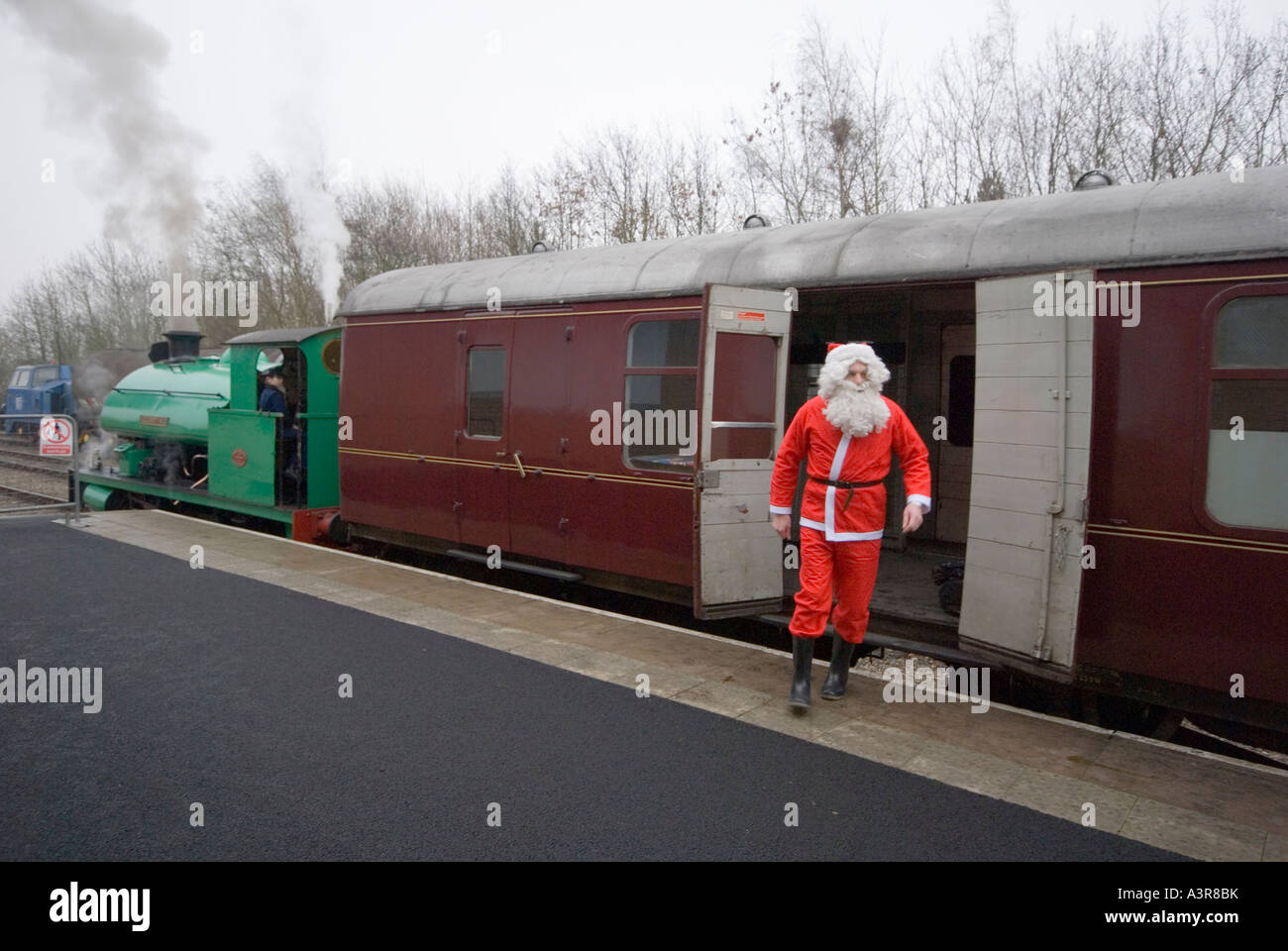 Father Christmas Railway station Old steam train Ribble valley Steam ...