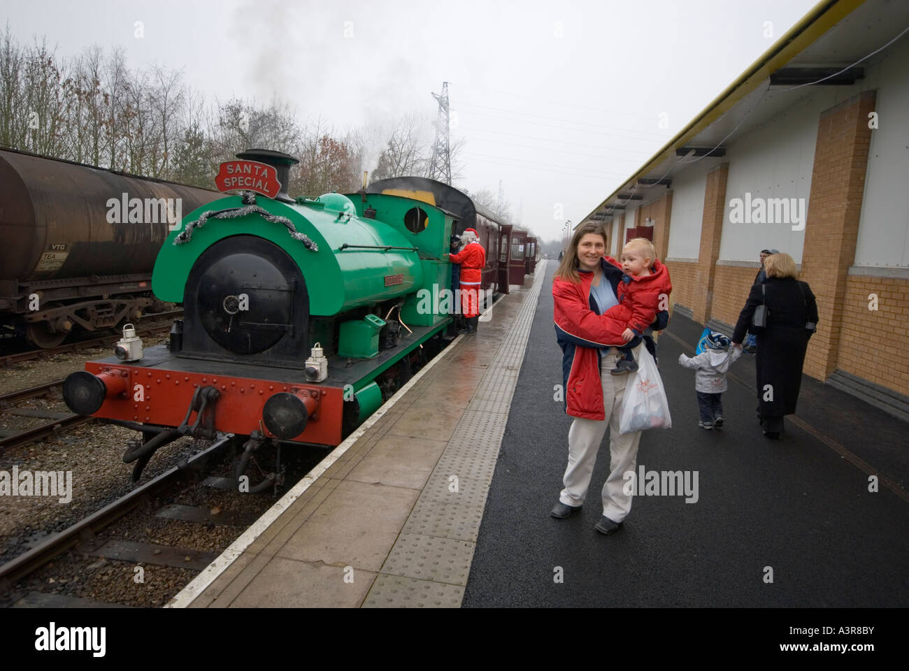 Father Christmas Railway station Old steam train Ribble valley Steam ...