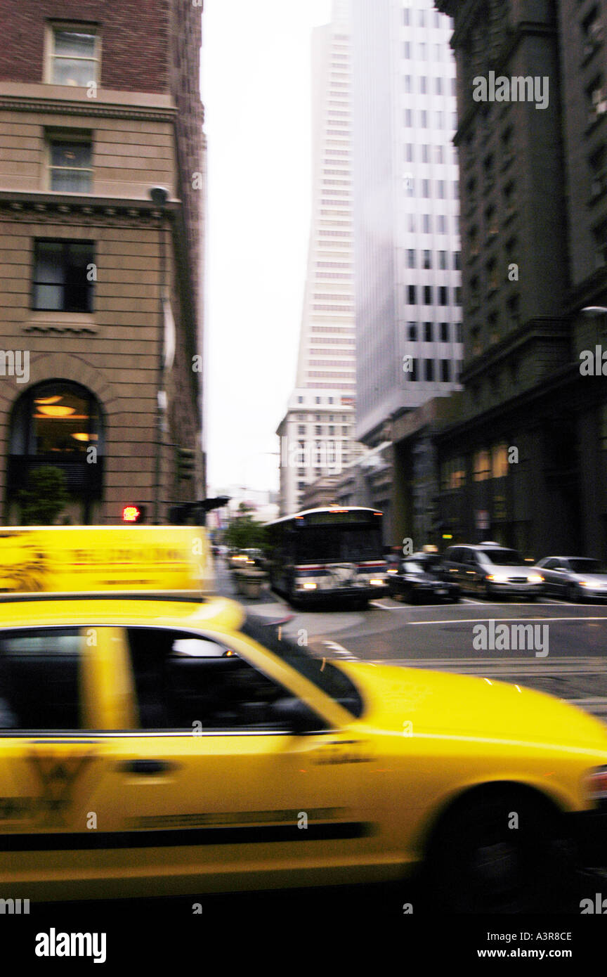 Yellow Taxi Cab San Francisco California United States Stock Photo - Alamy